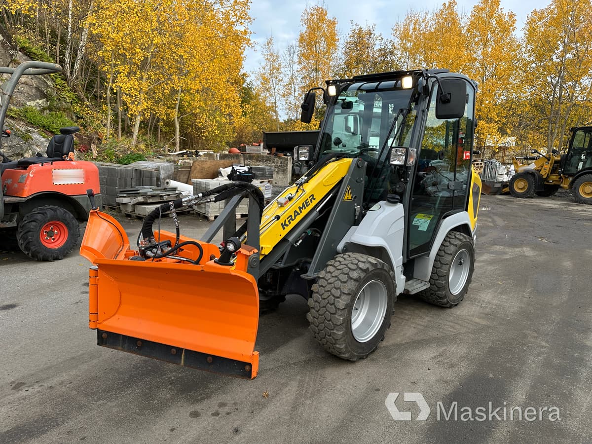Hjullastare Kramer 5040 med vikplog | Maskinera