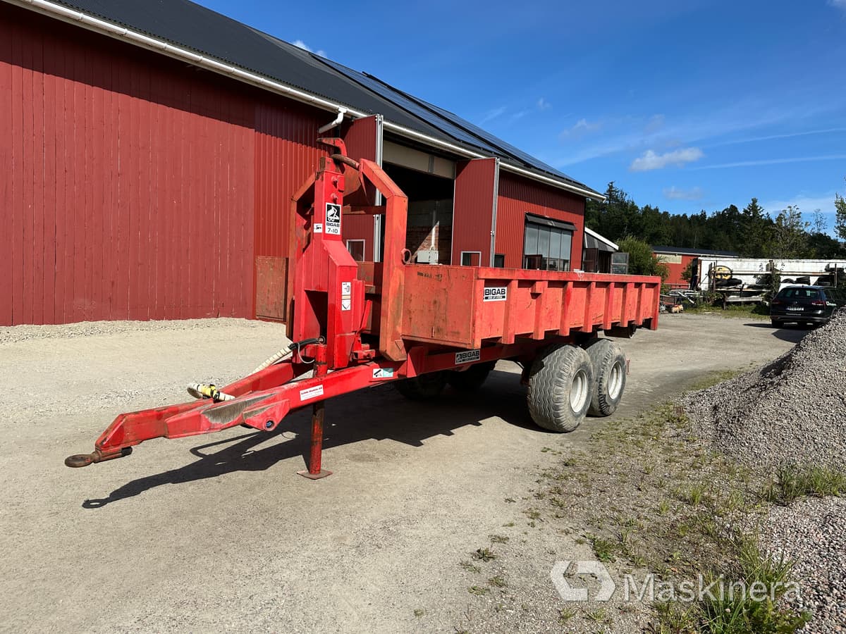 BIGAB 7-10 komplett växlarvagn med flak | Maskinera