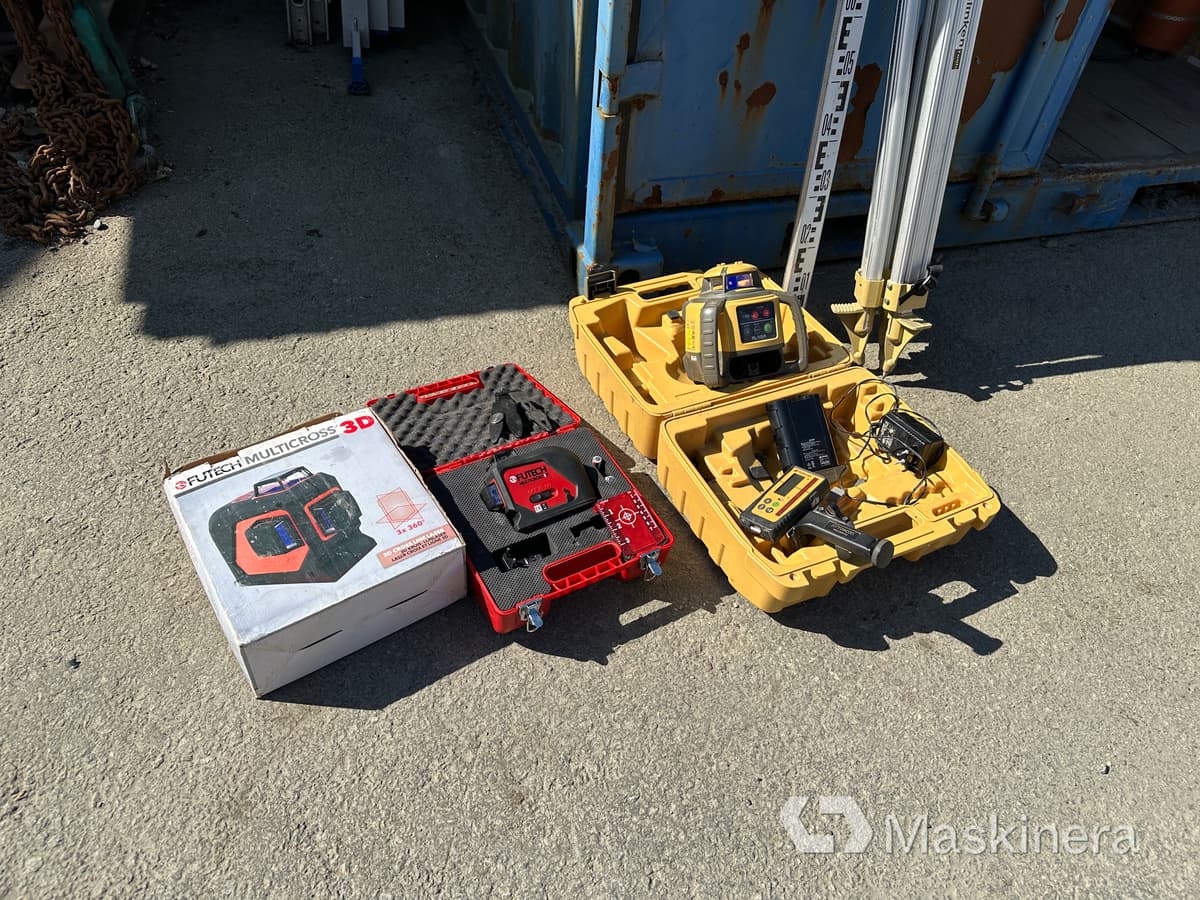 Laserutrustning Topcon planlaser, Futech Multicross 3D | Maskinera
