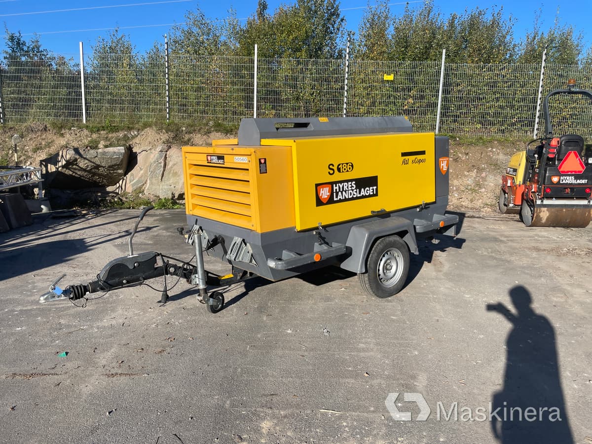 Kompressor Atlas Copco XAS 186 | Maskinera