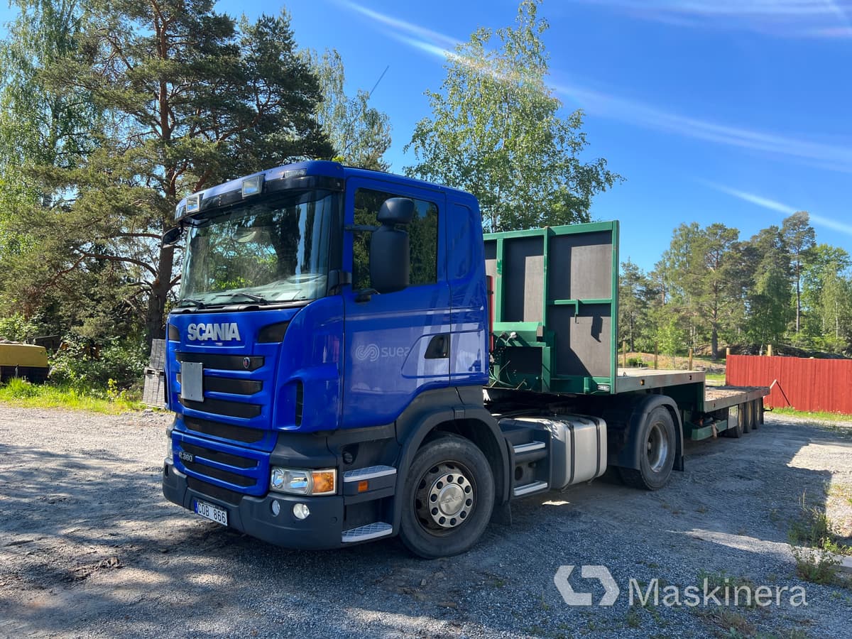 A-Traktor Scania R360 med Maskinsläp | Maskinera