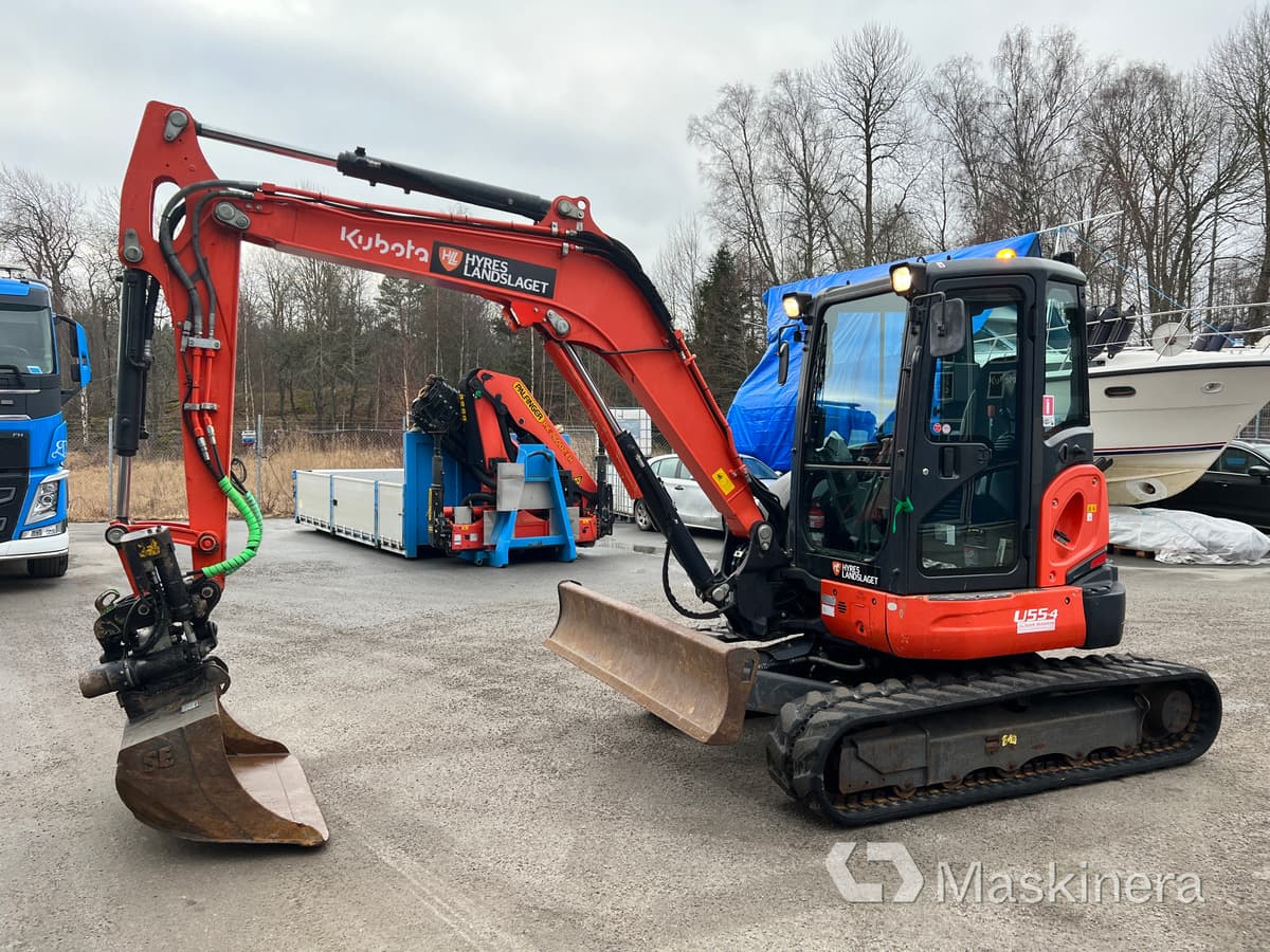 Grävmaskin Kubota U55-4 med tillbehör | Maskinera