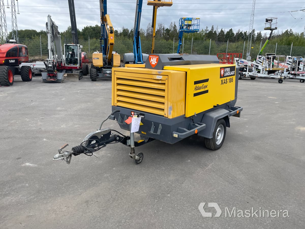 Kompressor Atlas Copco XAS 186 | Maskinera